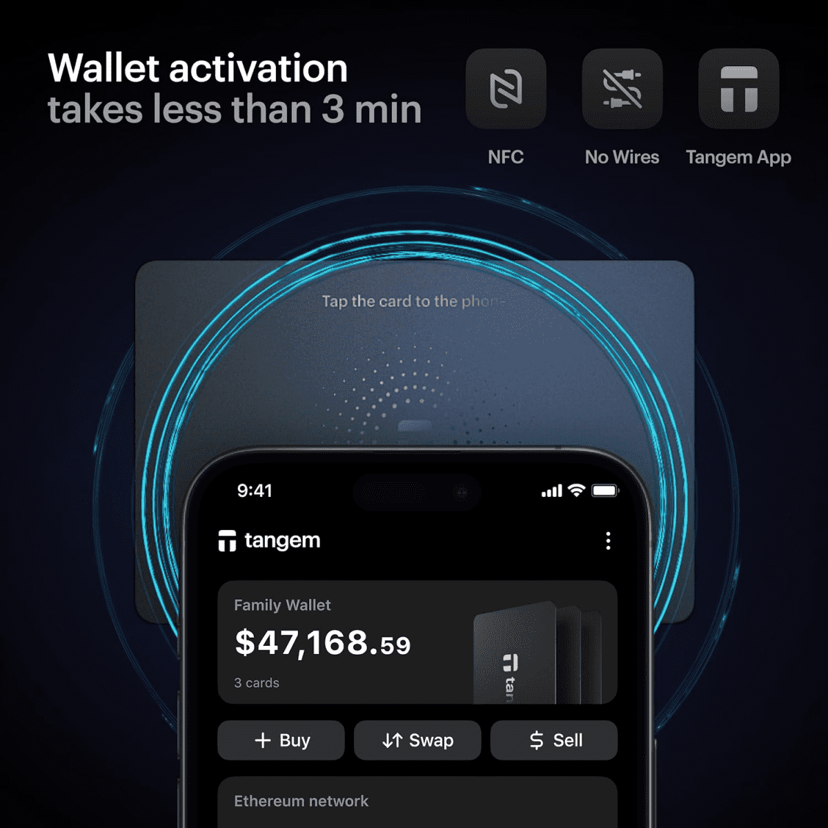 Tangem 2.0 Cold Wallet - 3 Card Set | breakouts